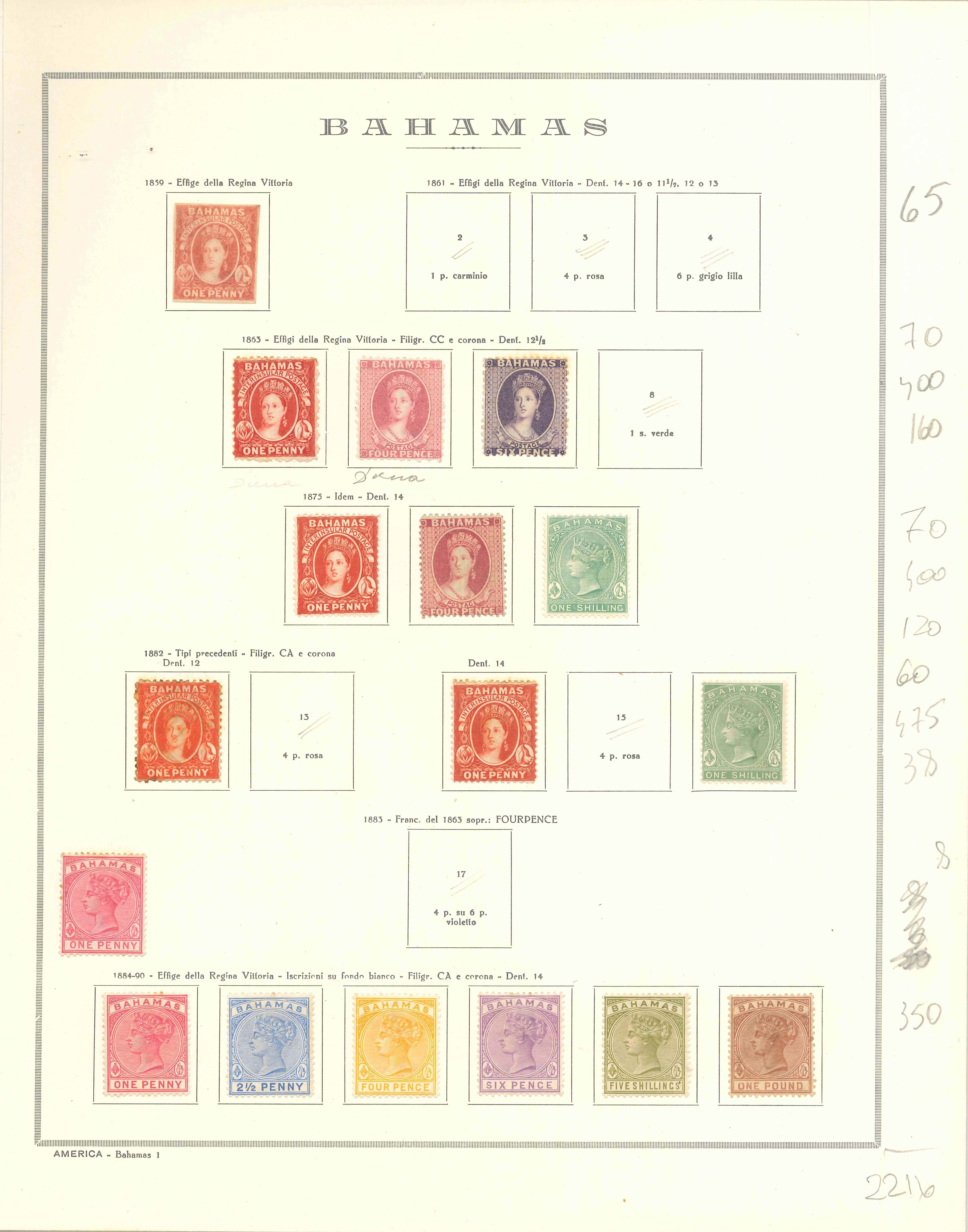 Stamp Auction - bahamas Individual lots - Worldwide stamps and postal ...