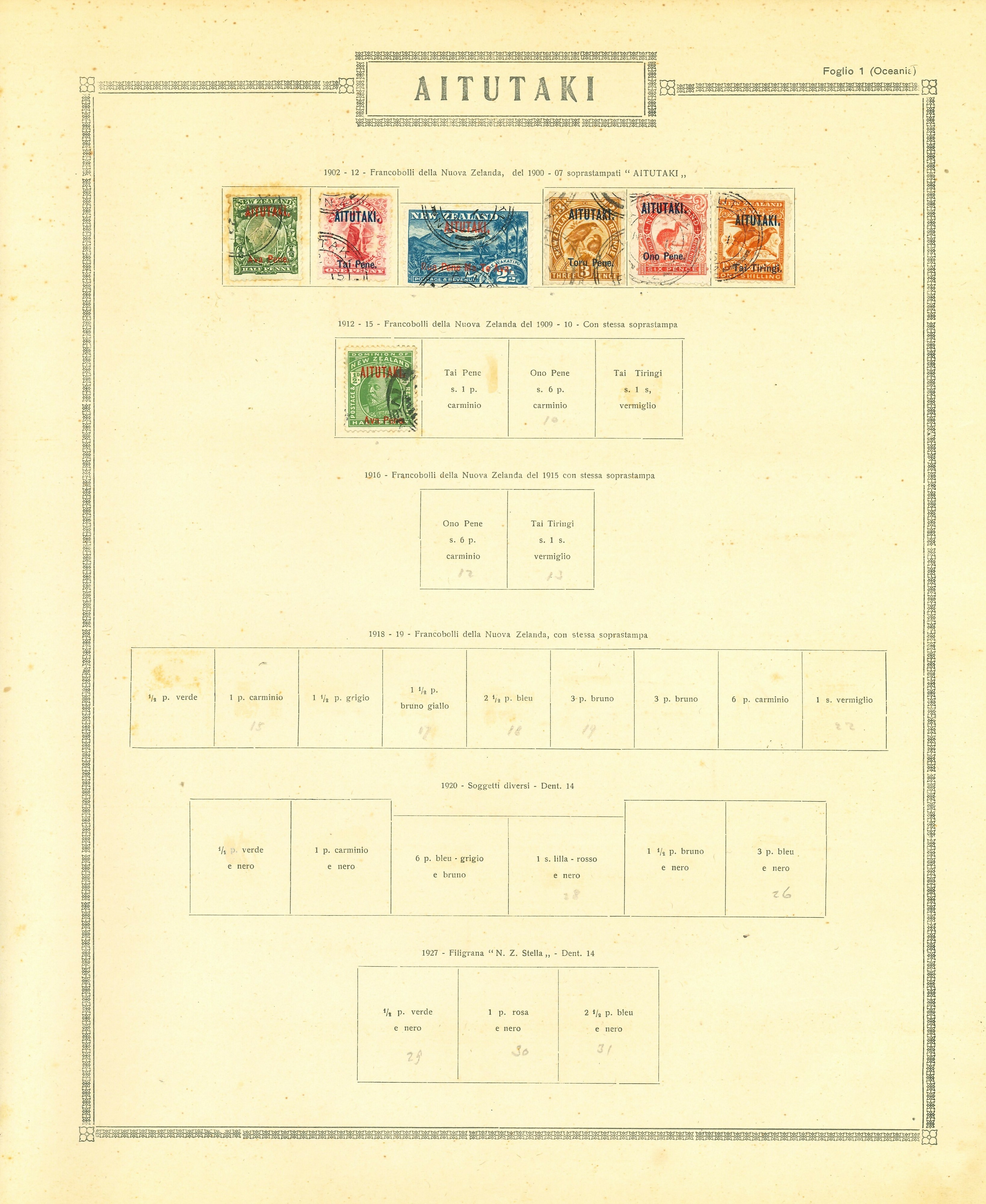 Stamp Auction - BRITISH COLONIES: OCEANIA Lots & Collections ...